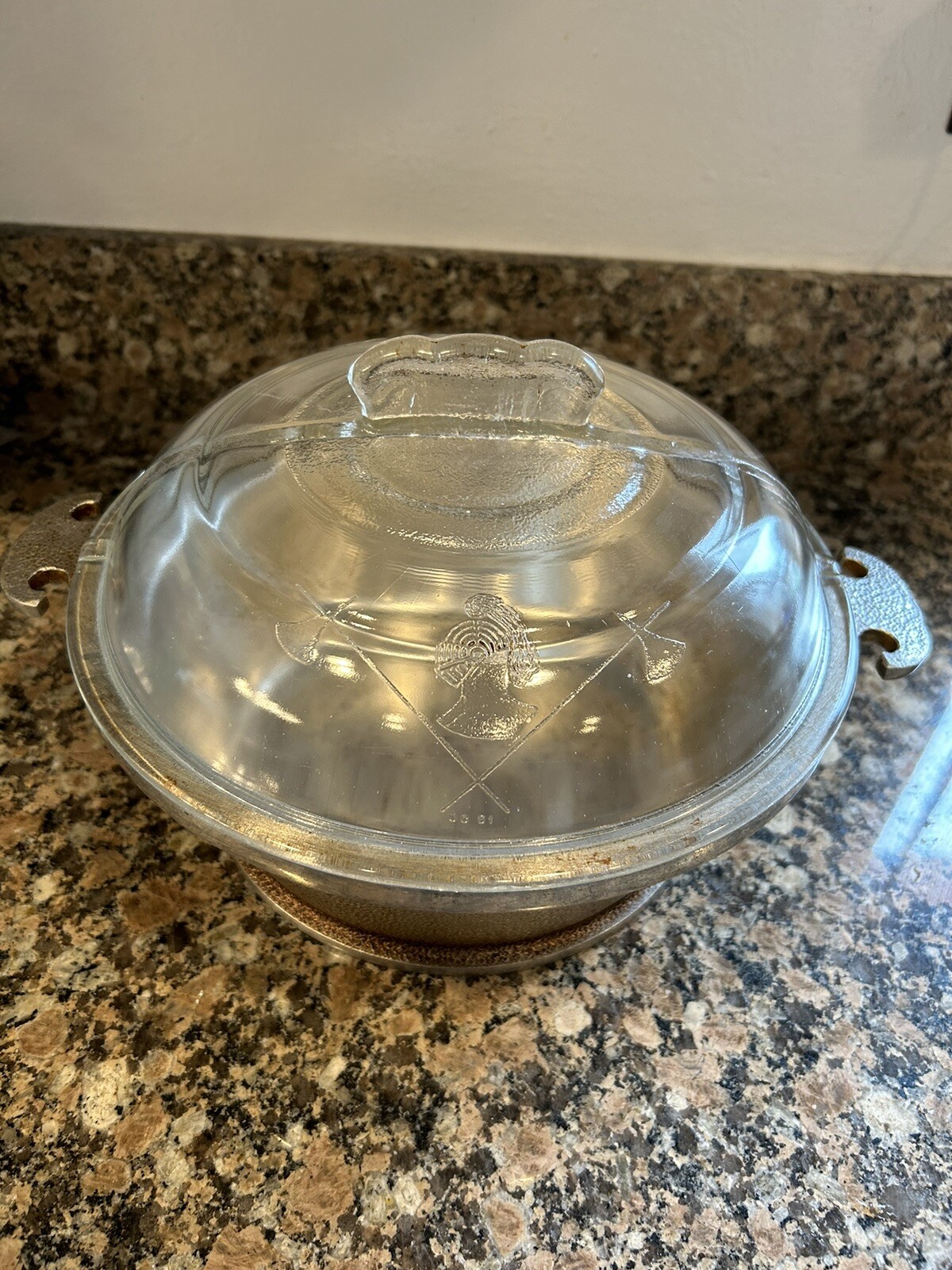 Vtg Guardian Service Cookware Aluminum Dutch Oven Cooker with Glass Lid ...