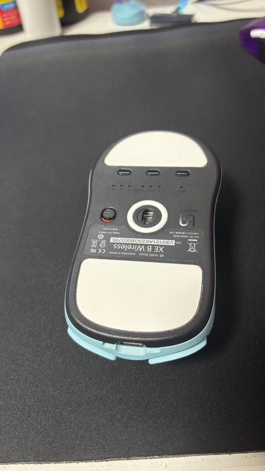 Vaxee XE B Blue Wireless Gaming Mouse Ergonomics Good Condition in box ...