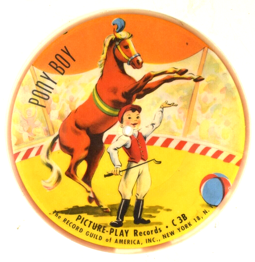 1940's Pony Boy Circus Side Show Song Picture Disc Record Guild 6 1/2 ...