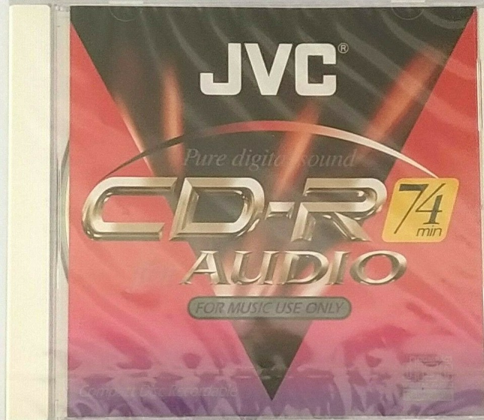 JVC CD-R74 / CD-RA74 Digital Audio Music CD-R Blank Recordable Disc 74 ...
