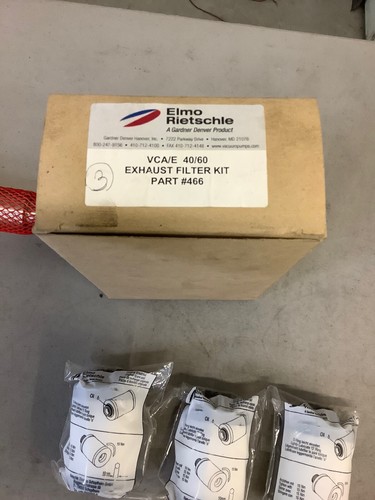 Elmo Rietschle VCA/E 40/60 Exhaust Filter Kit Part#466 | eBay