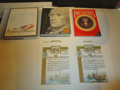 3 book lot presidents The American President hc/dj , hamilton + prints ...
