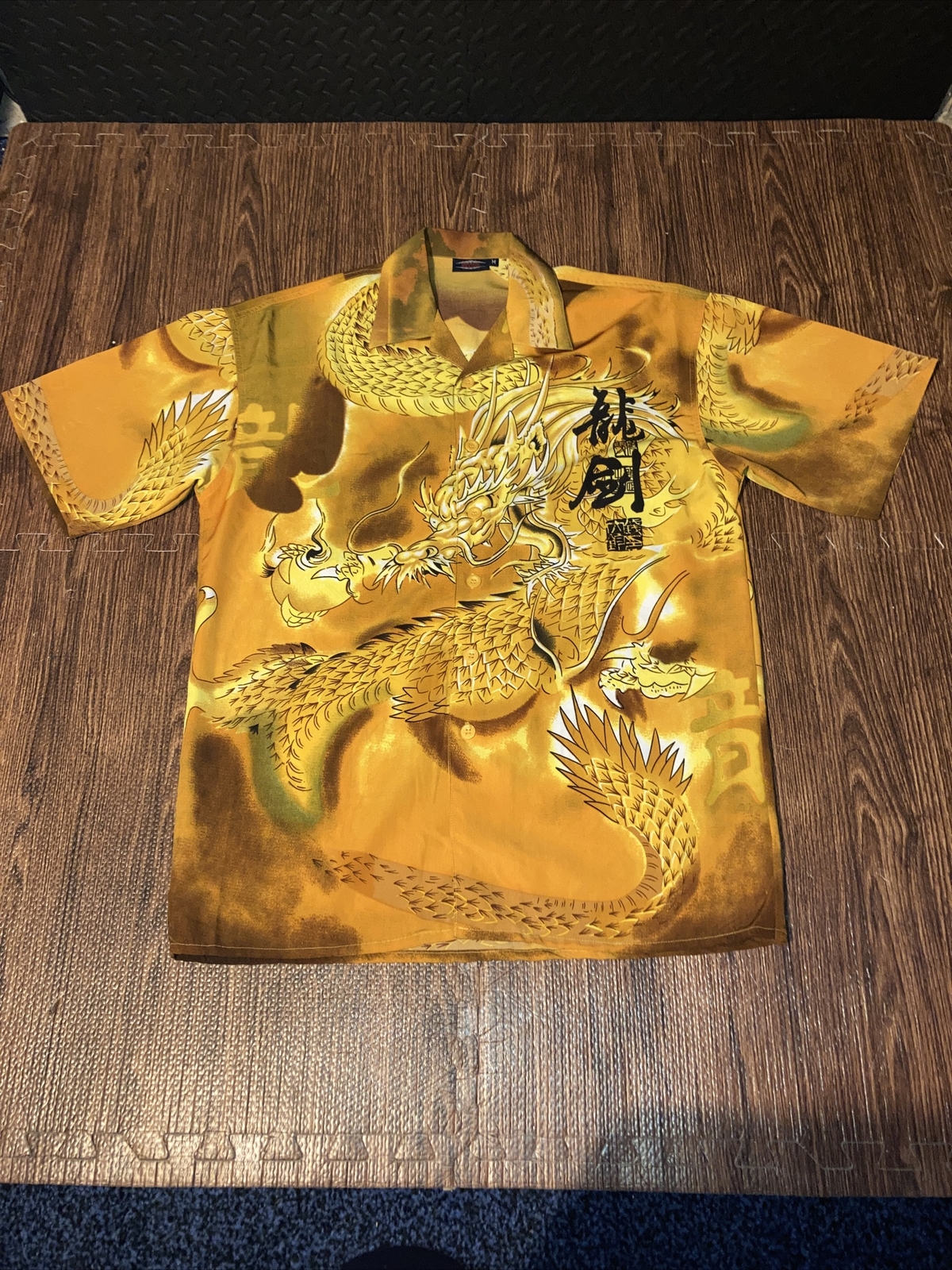 Vintage Dragon Button Up Shirt Size Medium fetish br… - Gem