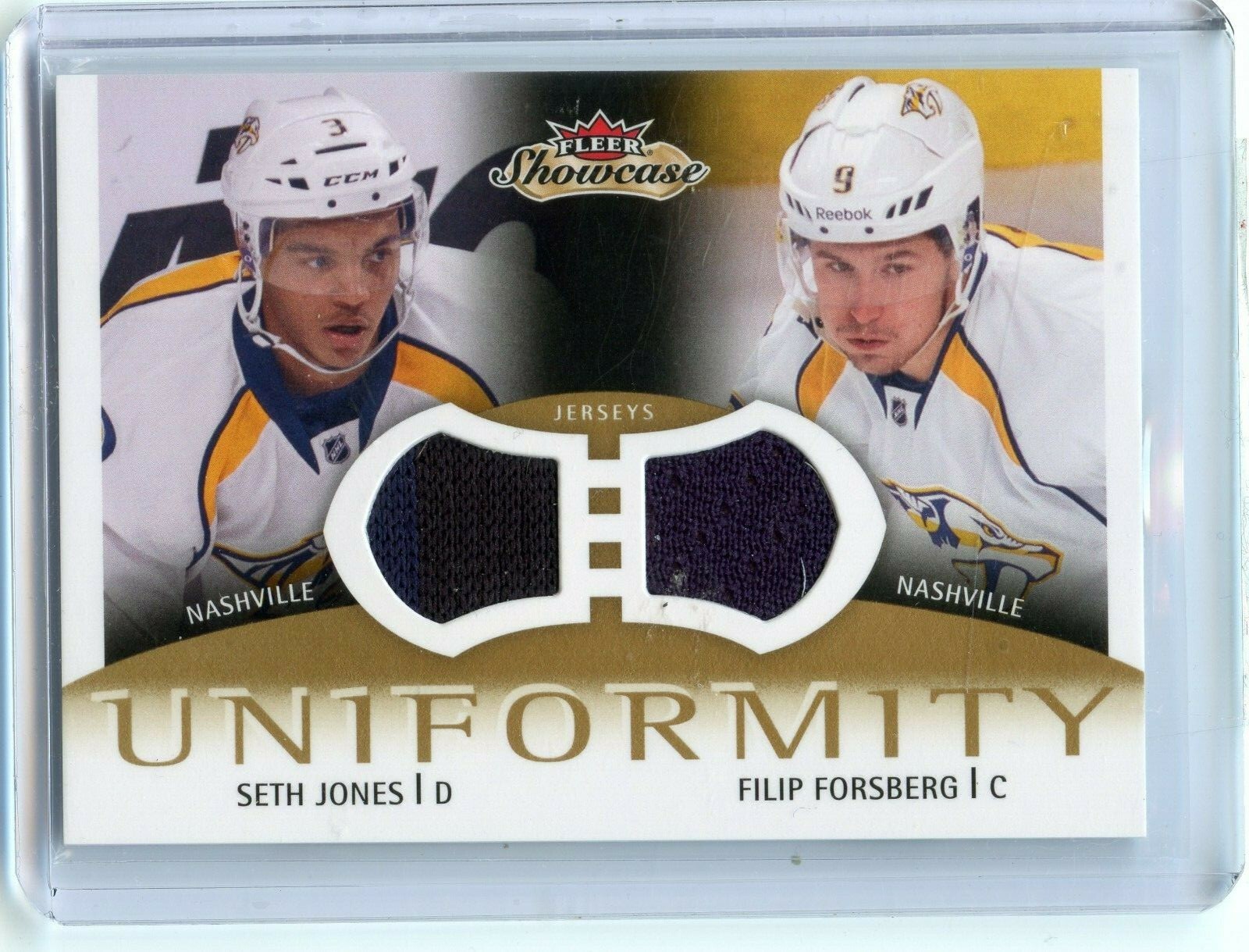 2013-14 Fleer Showcase Uniformity #U-JF Seth Jones/Filip Forsberg | eBay