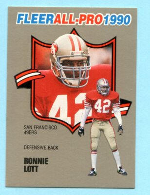 1990 Fleer All-Pro Football # 19 Ronnie Lott -- 49ers -- Box 737 | eBay