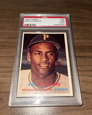 1957 TOPPS #76 ROBERTO BOB CLEMENTE PIRATES HOF PSA 7 (PD) RARE | eBay