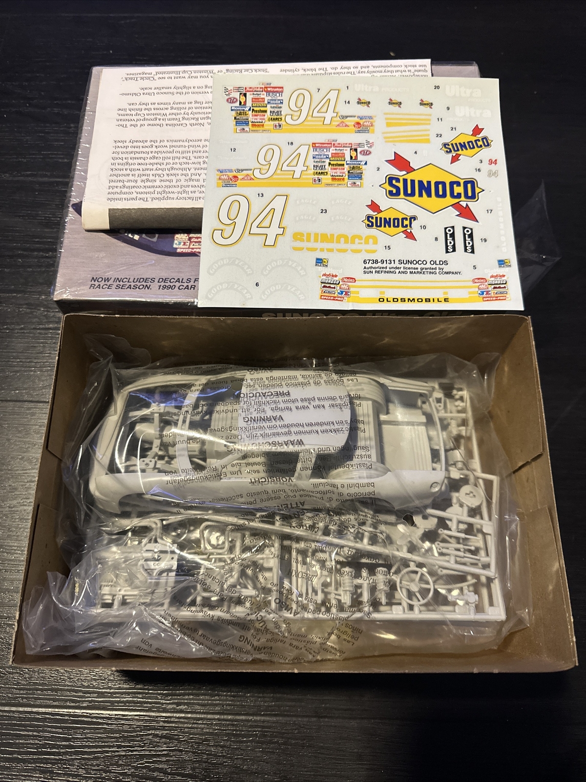 VINTAGE 1991 #94 Sunoco Ultra Marlin Oldsmobile Model kit #6738 1:25 ...