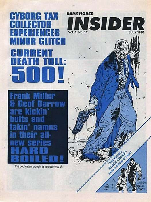 Dark Horse Insider #12 VF/NM; Dark Horse | Hard Boiled Miller - we ...