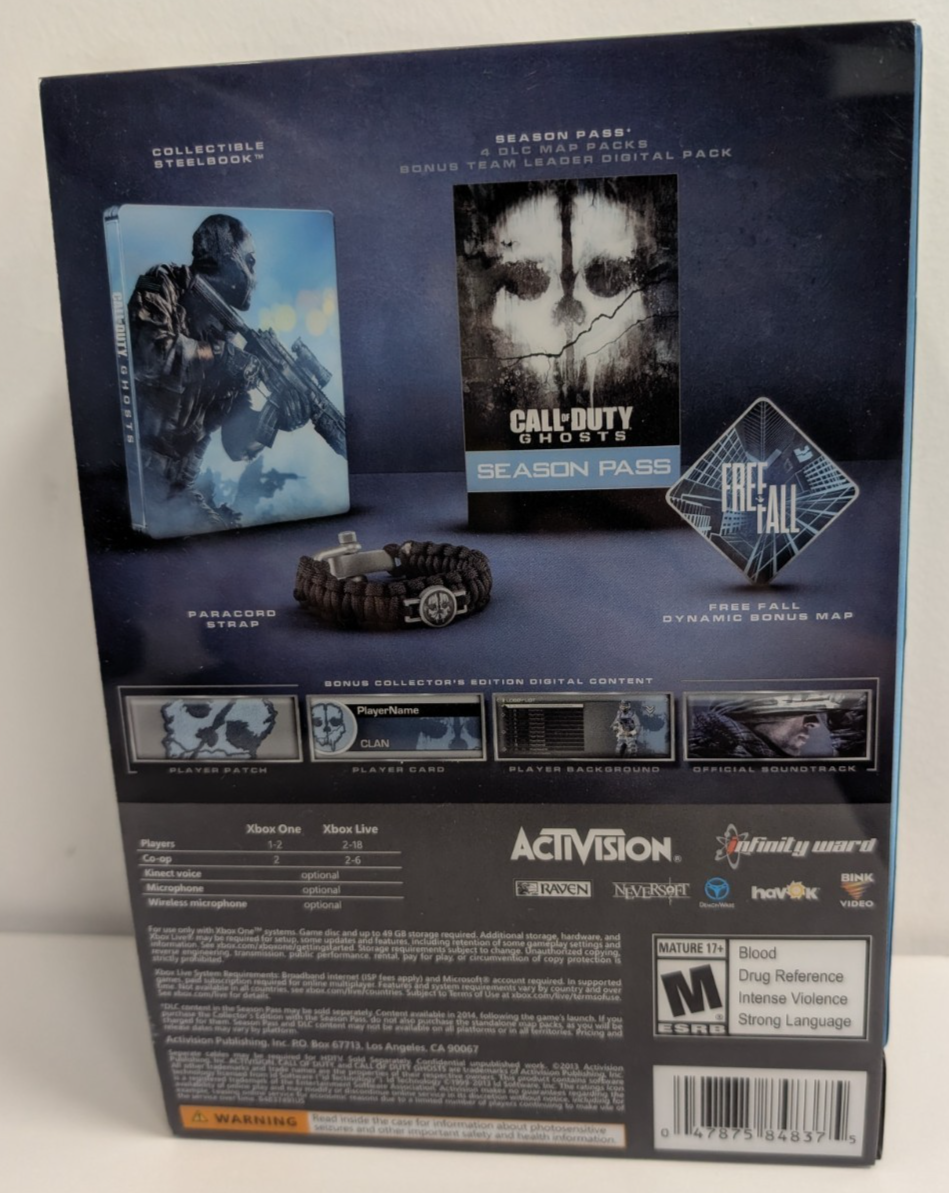 Call Of Duty Ghosts Hardened Edition Xbox One Complete In Box | eBay