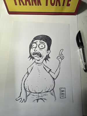 Gene Belcher Original Art Bobs Burgers comic art drawings By Frank ...