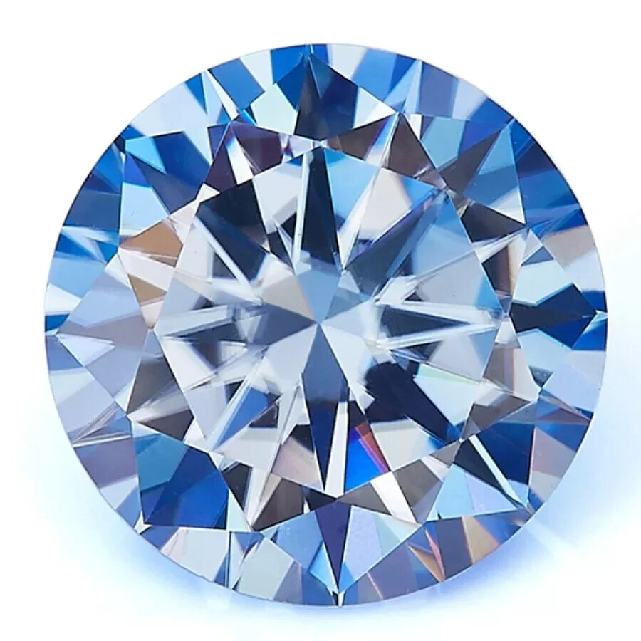 1 CT Natural Blue Diamond Round Cut VVS1 D Grade IDGL Certified 1 Free ...