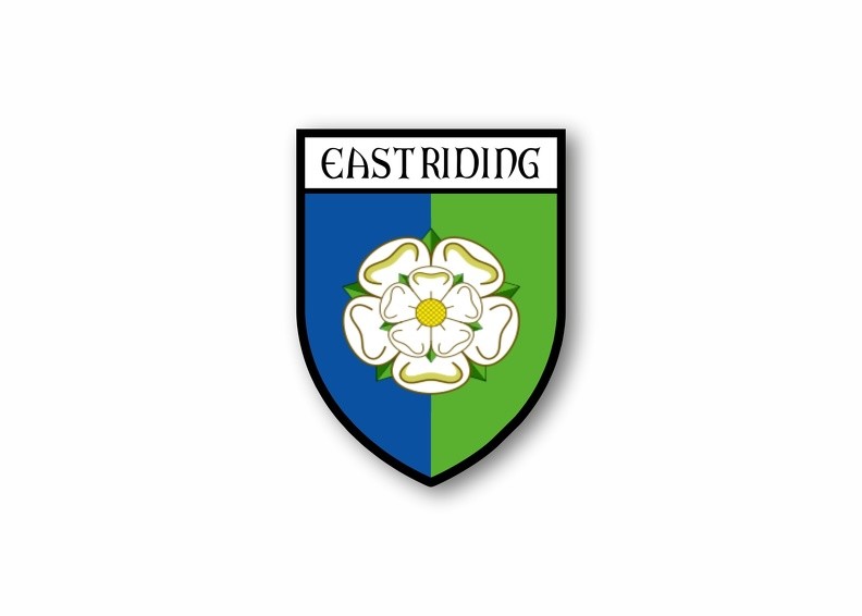 Sticker county shield car vinyl souvenir decal flag caravan east riding ...