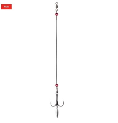 VMC Bladed Predator Rig "Single Wire Harness" - Treble Hook Size 6 ...