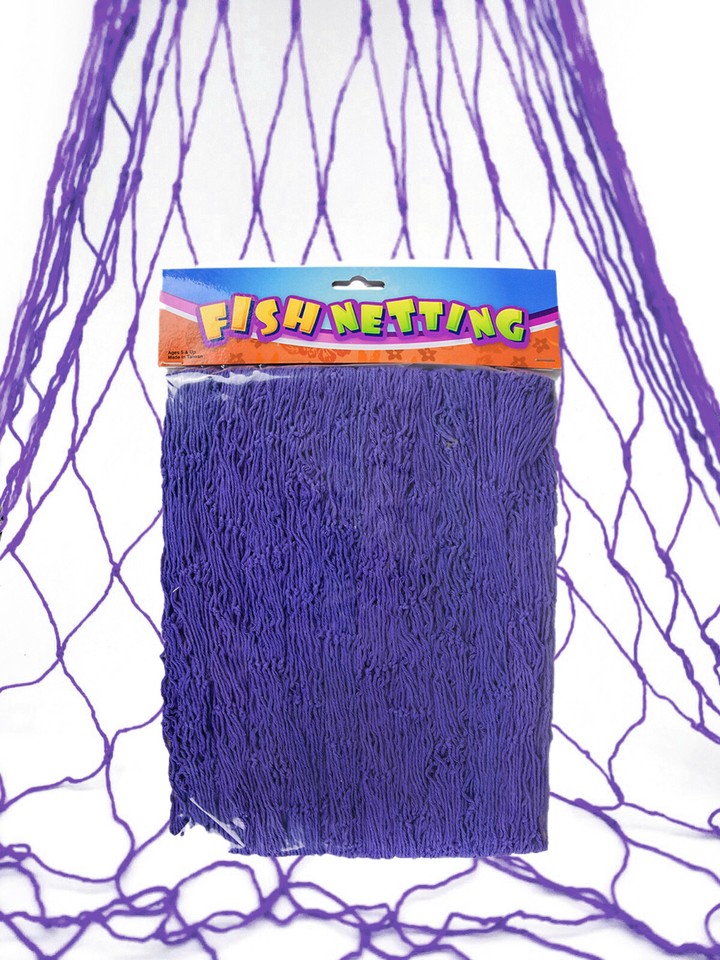 Colorful Cotton Fish Nets (6 Ft x 15 Ft) Nautical Pirate Hawaiian Luau ...