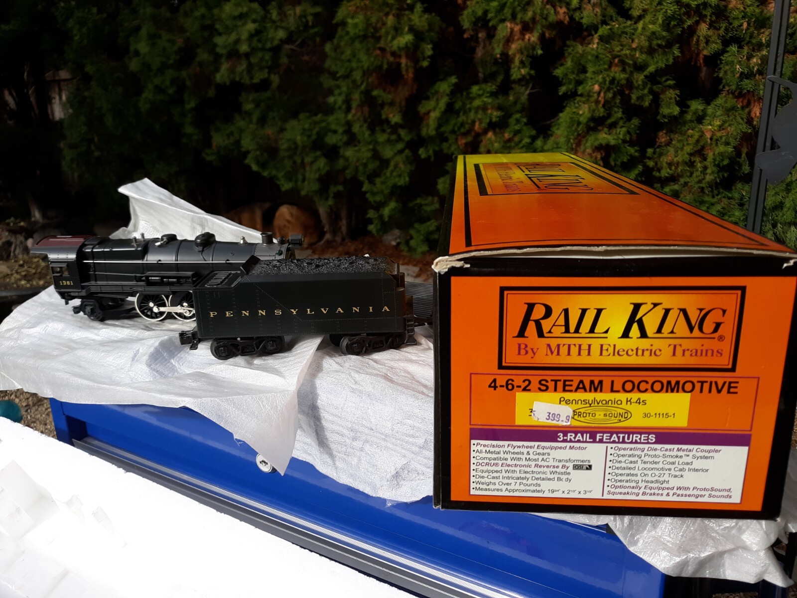 Rail King MTH 30-1115-1 Pennsylvania 4-6-2 O GAUGE TRAIN LOCOMOTIVE TOY ...