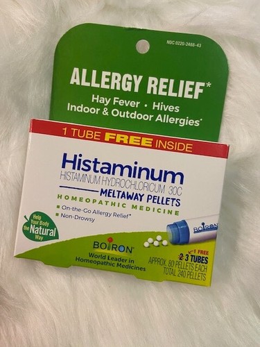 Boiron HISTAMINUM 30C Allergy Relief 240 Homeopathic Sublingual Pellets ...