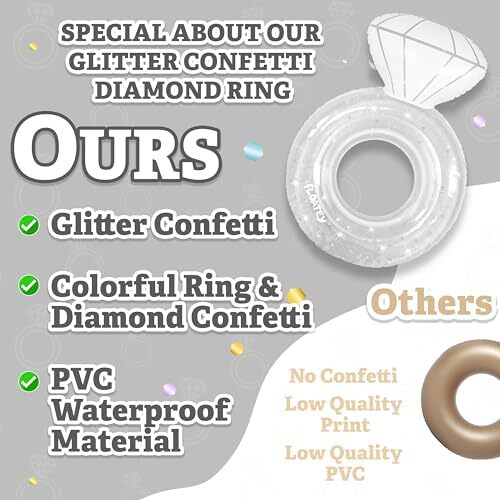 Bachelorette Party Decorations - XtraLarge Diamond Ring Pool Float ...