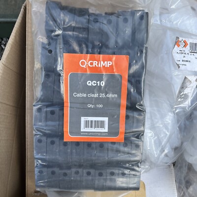 Armoured Cable Cleats Q-Crimp 100pk 25.4mm QC10 | eBay UK