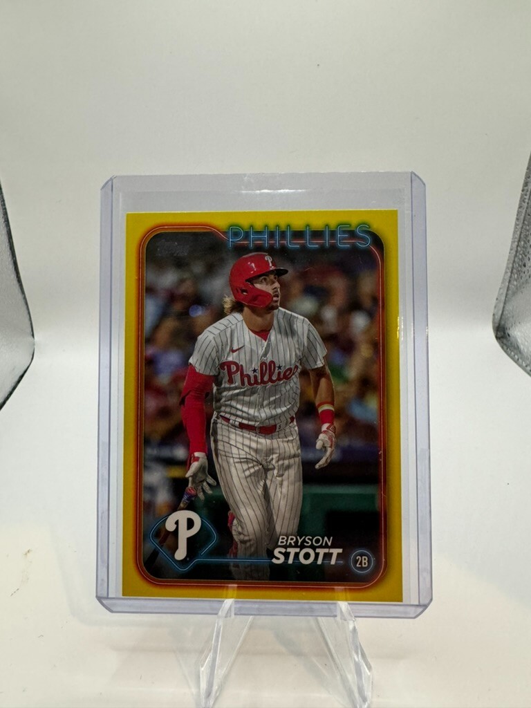 2024 Topps YELLOW BORDER Bryson Stott #139 - Philadelphia Phillies | eBay