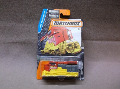 MATCHBOX 2016 #1 RED YELLOW HEAVY RAILER RAILROAD TRAIN ENGINE ...