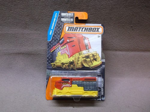MATCHBOX 2016 #1 RED YELLOW HEAVY RAILER RAILROAD TRAIN ENGINE ...