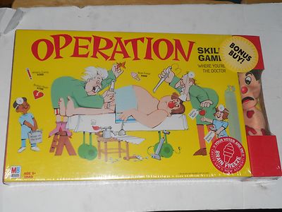 Operation Game Buzzer version, w/Brain Freeze +BONUS Cavity Sam ...