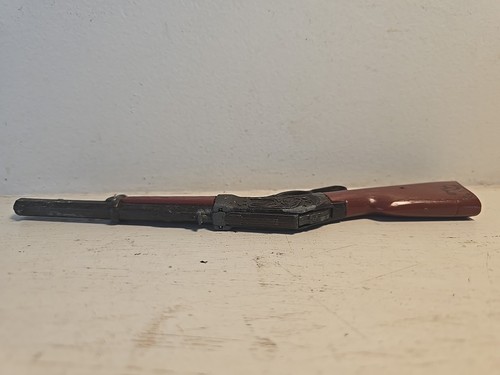 Vintage Marx Western Saddle Rifle Miniature Toy Cap Gun Winchester 7 1/ ...