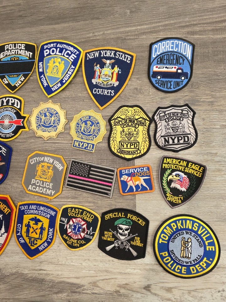 Huge lot of 23 Police law enforcement military patches NY NYC PD | eBay