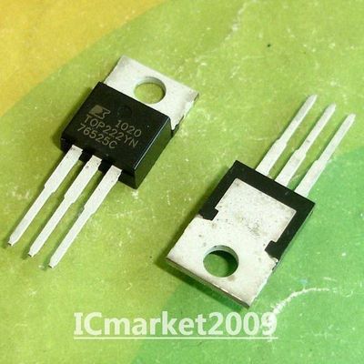 5 PCS TOP222YN TO-220 TOP222Y TOP222 Three-Terminal Off-Line PWM Switch ...