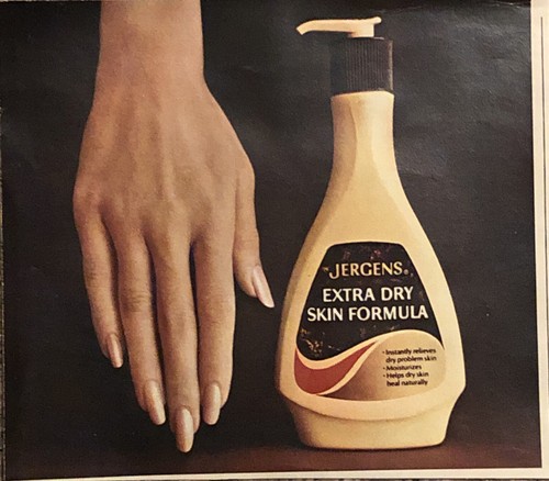 1974 Jergens Lotion PRINT AD Extra Dry Skin Formula - Woman's Hand VTG ...