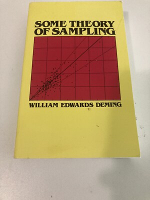 SOME THEORY OF SAMPLING By William Edwards Deming - Very Good ...