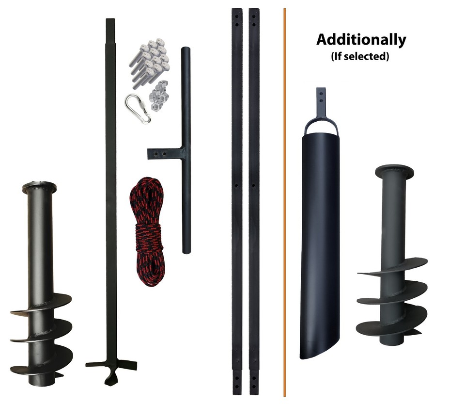 PWSAM WATER WELL DRILLING KIT HAND WELL AUGER DIY 3 - 55 FT + Bailer | eBay