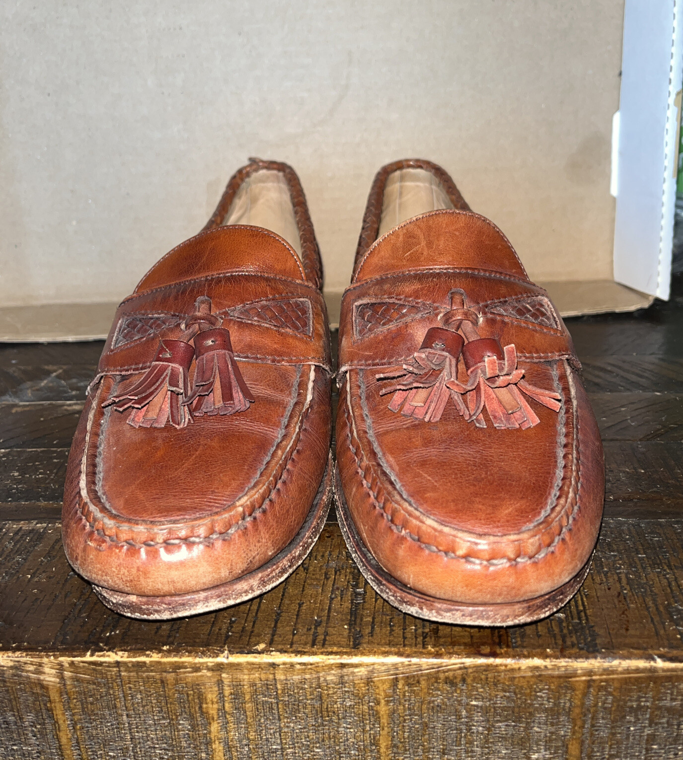 Allen Edmonds "MAXFIELD" Men's Leather Tassel Loafers 7.5 E | eBay
