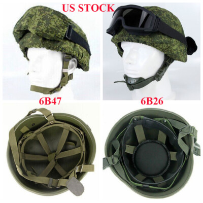 US!!! Replica Russian Army 6B47 Tactical Helmet Set 6B26 Tactical Steel ...