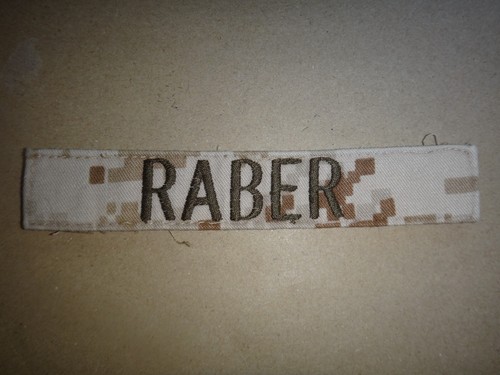 US Army Desert Tan ACU Pocket Patch RABER Name Tape | eBay
