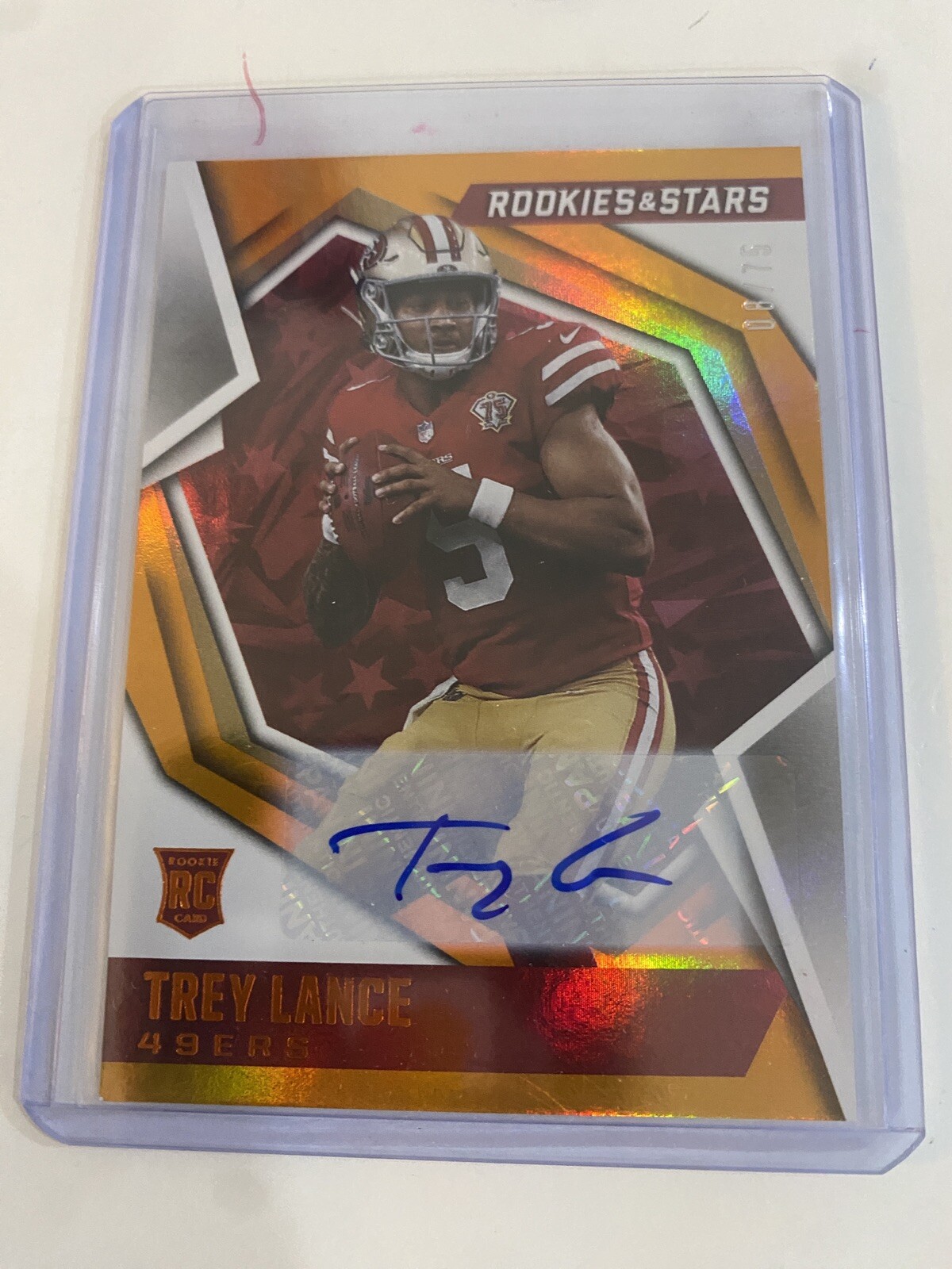 2021 Panini Rookies & Stars Orange Signatures /75 Trey Lance #103 ...