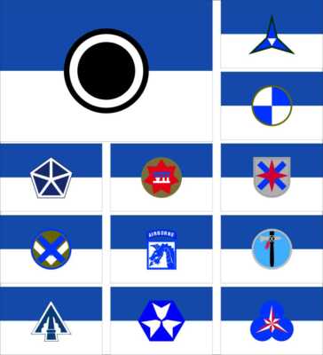 USA Army Flag 3x5FT 1 4 Corps Armored Airborne I II III IV V VII XIV ...