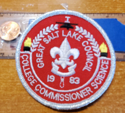 BSA Great Salt Lake Council, 1983 College of Commissioner Science Patch ...