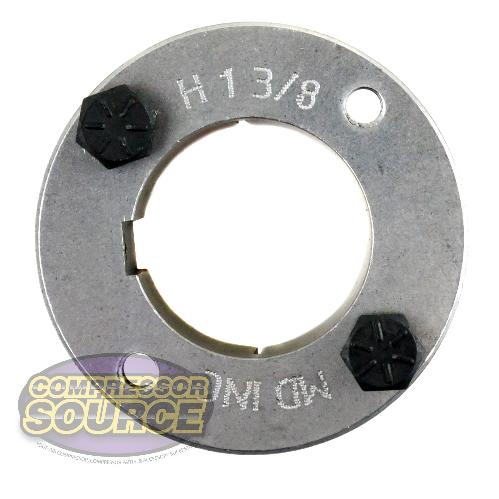 Steel 1-3/8" Keyed Bore Split Taper H-Style Bushing for use with Pulley ...