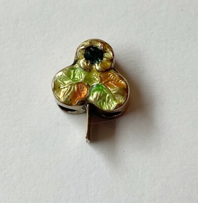 Antique Art Nouveau Gold Filled Enamel Watch Slide | eBay