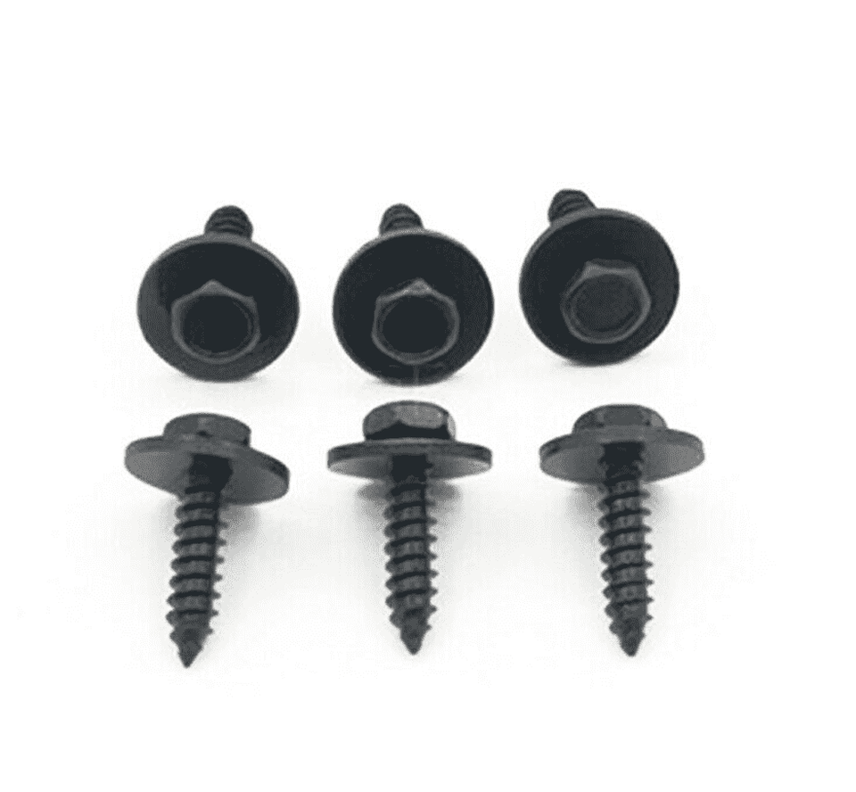 100X Metal Auto Car Screw Body Fender Bumper Retainer Clips 7.8mm Hex ...