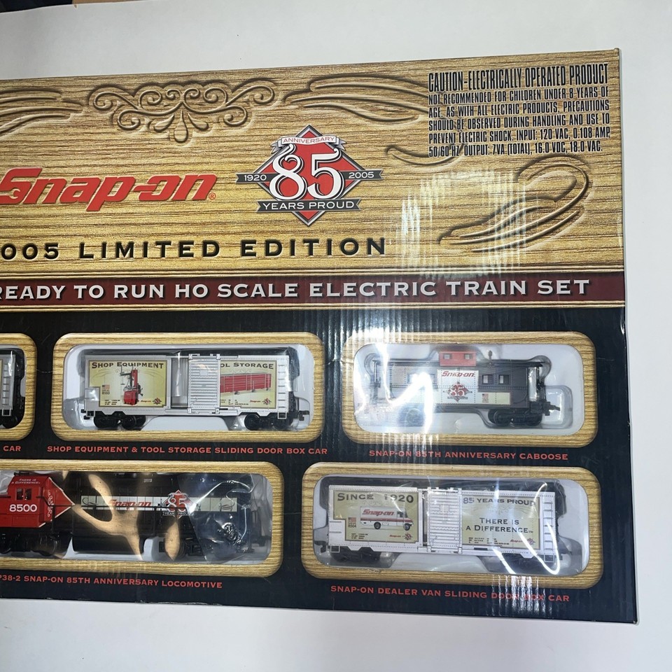 Snap-On Tools HO Scale Train Set 2005 85th Anniversary New Open Box | eBay