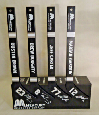 LOS ANGELES KINGS SET OF 4 MINI HOCKEY STICKS WITH DISPLAY MERCURY ...