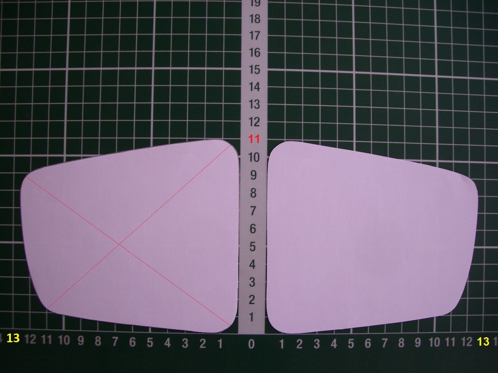 Außenspiegel Spiegelglas Ersatzglas Motorrad Honda Pan European ST1100 ...