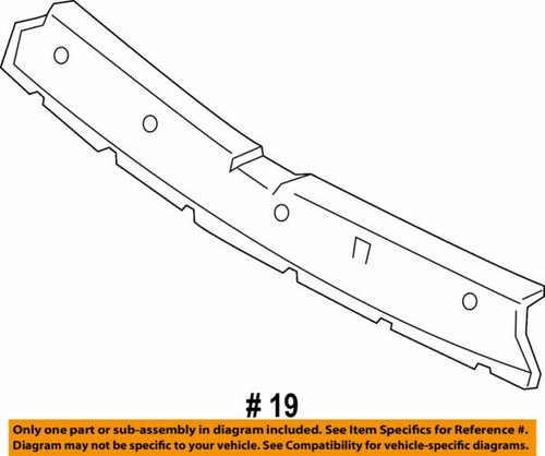 52719-60010 Toyota Cover, front bumper moulding 5271960010, New Genuine ...