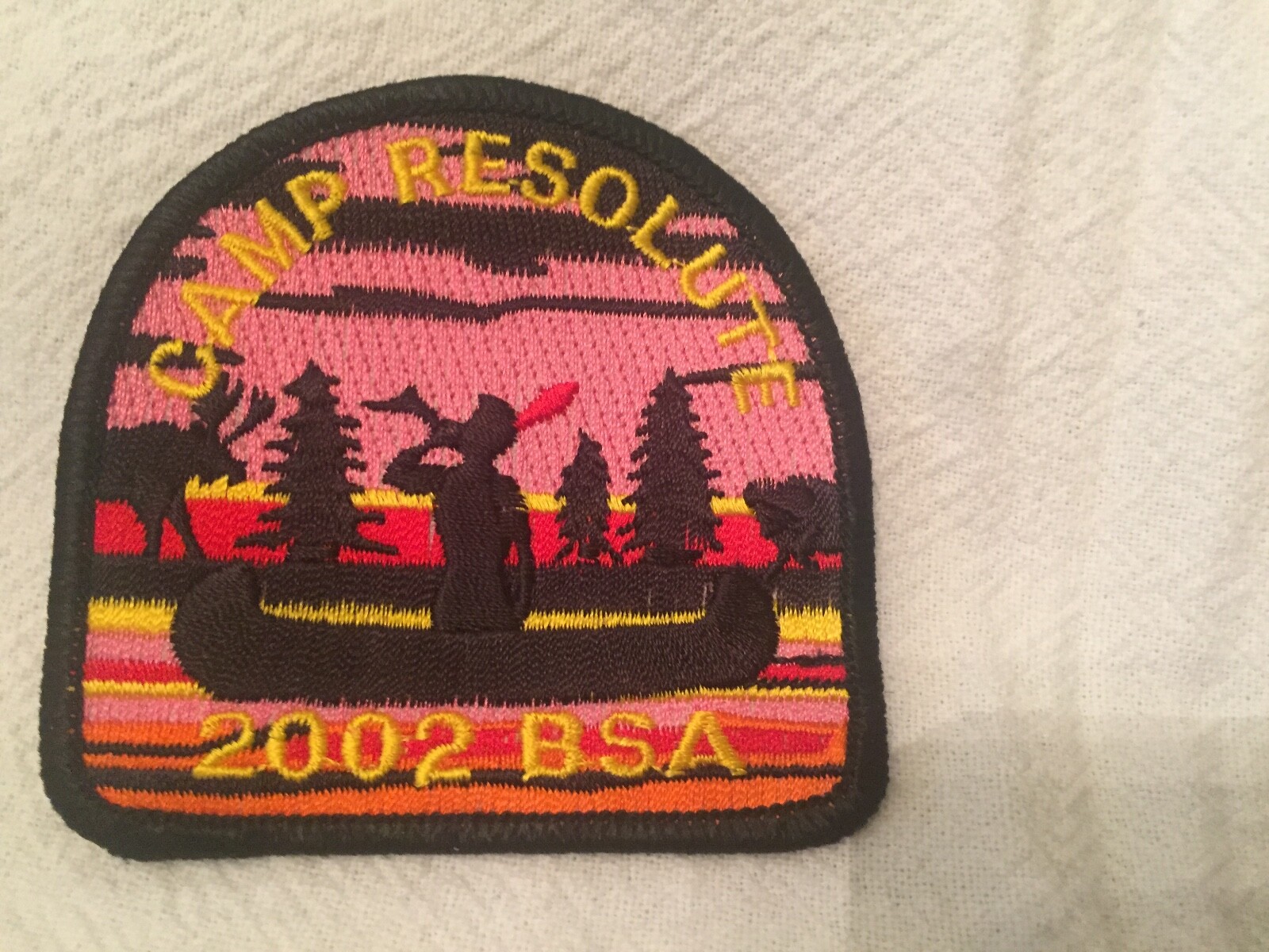 (b56) Boy Scouts - colorful 2002 Camp Resolute patch | eBay