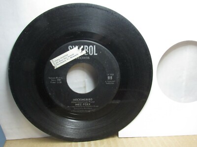 Old 45 RPM Record - Symbol 919 - Inez Foxx - Mockingbird / Jaybirds | eBay