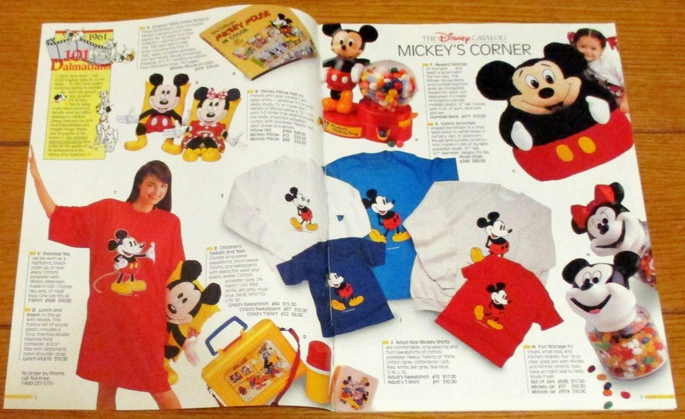Disney News (1986 &1990) + Disney Catalogs (1988 &1989) + Mickey Mouse ...