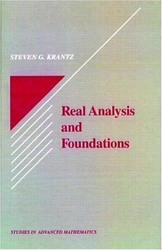 Real Analysis and Foundations 9780849371561| eBay