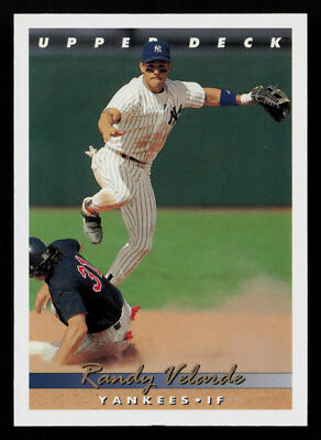 1993 Upper Deck Randy Velarde #93 New York Yankees Baseball Card | eBay